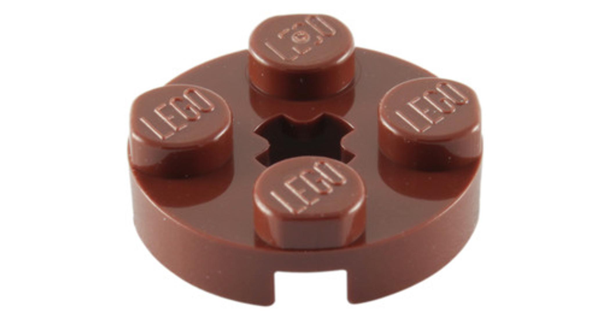 LEGO kerek alaplap 2 x 2 tengelyfurattal - 2 x 2 -es méret